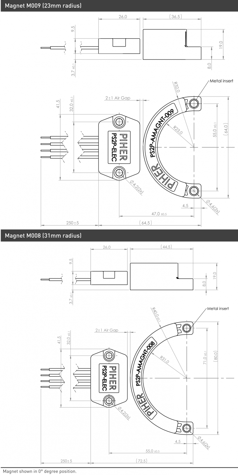 PS2P-ARC - Play Resistant Arc Position Sensor